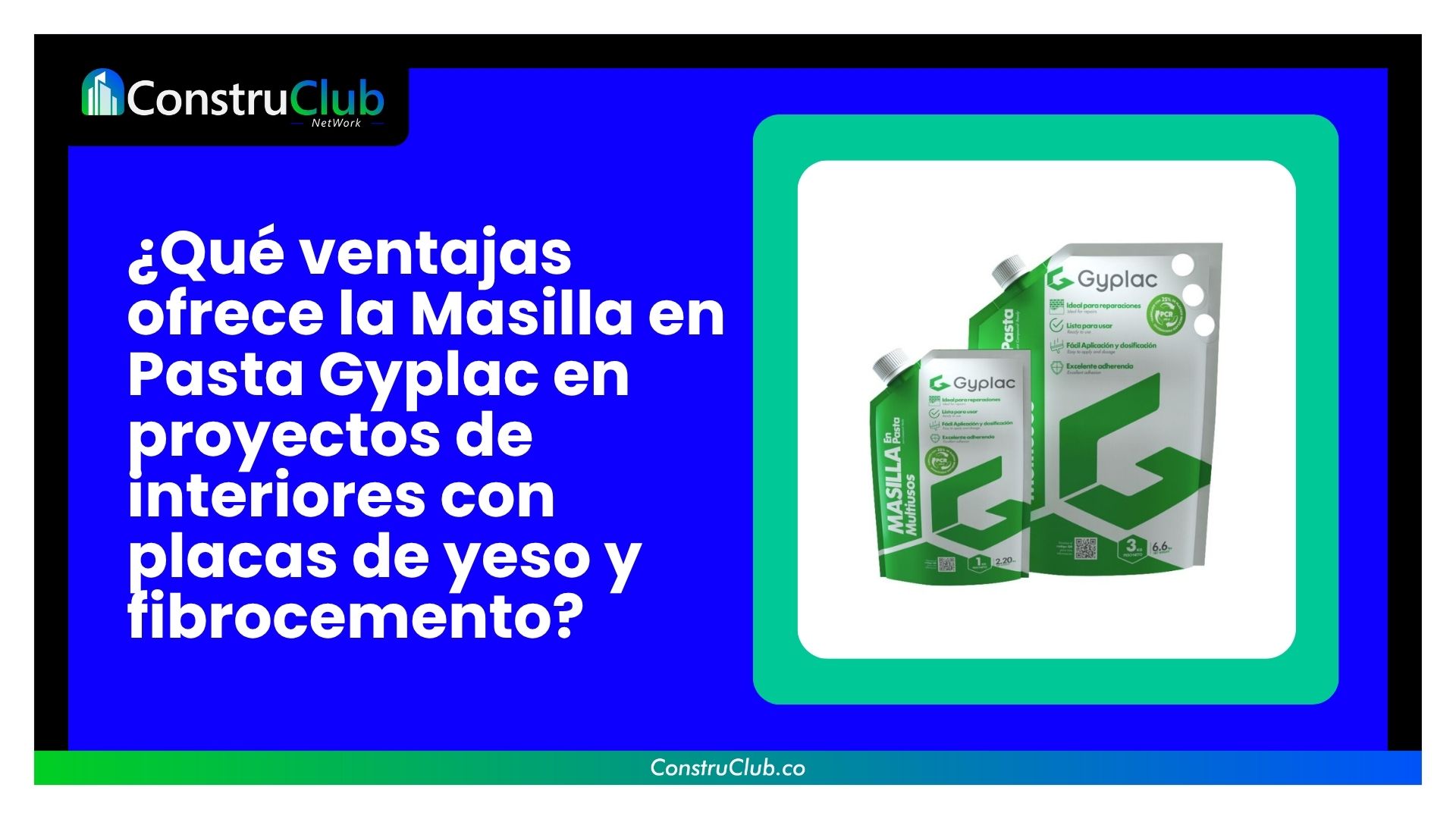 ¿Qué ventajas ofrece la Masilla en Pasta Gyplac en proyectos de ...